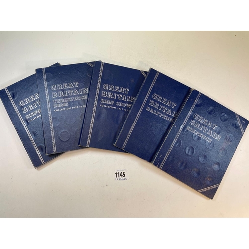 Whitman folders with some coins
