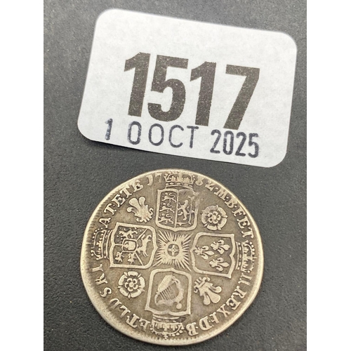 Scarce 1732 Roses + Plums shilling