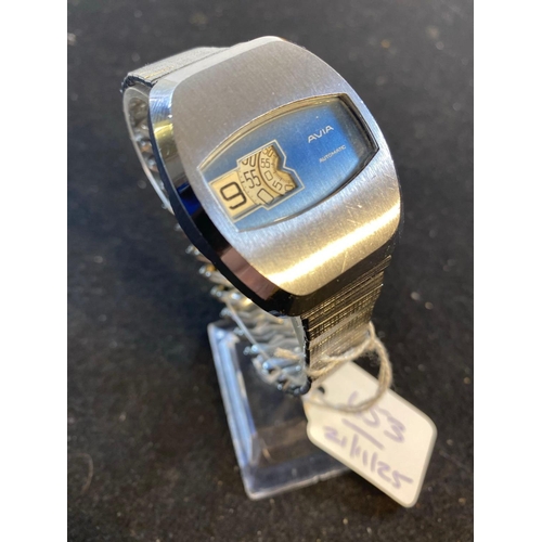 A 1950s AVIA automatic wrist watch