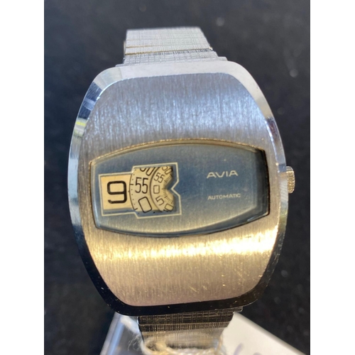 A 1950s AVIA automatic wrist watch