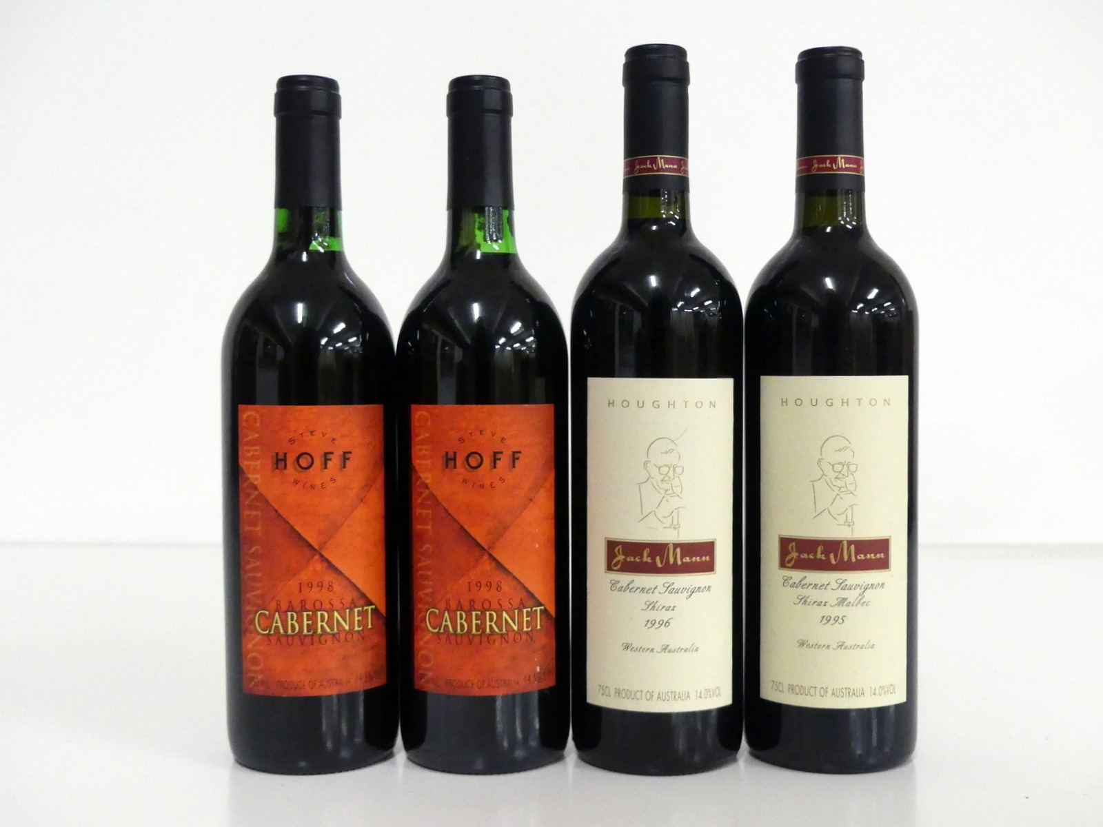 2 bts Steve Hoff Wines Cabernet Sauvignon 1998 Barossa vts 1 bt Jack ...