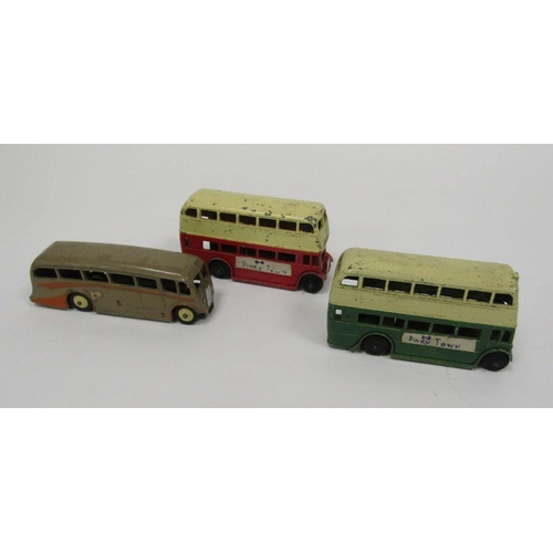 Dinky diecast model cars to include 2x 29c Double deck bus- one with ...