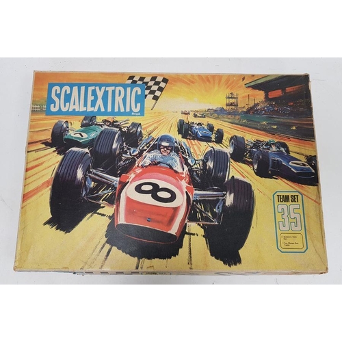 1960's Scalextric set, Team Set 35, with two cars, boxed, a controller ...