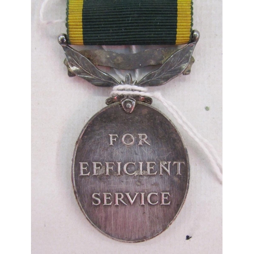 WWII George VI territorial medal, named to '5.5186093.Pte.C.Hambling.R ...