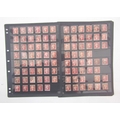 GB stamps: QV used 1d Red 1856-8 plate positional AA-TL collection on 5 ...