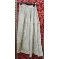 Victorian petticoats and a pinny, to include a petticoat with lace ...