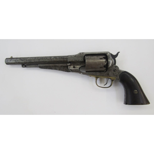 1858 Remington percussion revolver, octagonal barrel stamped '27195 ...