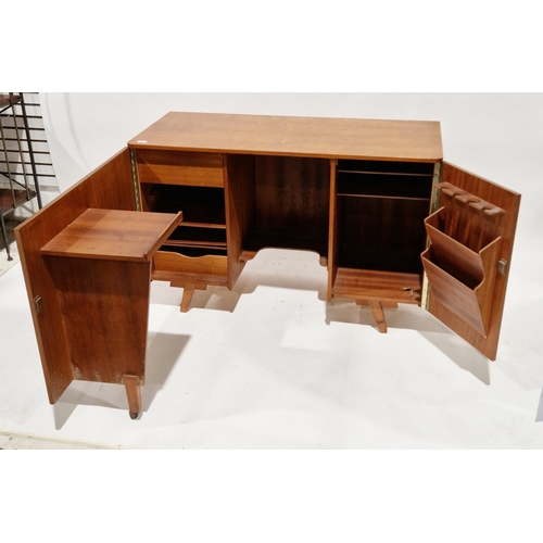 Mid-century retro teak Magic Box desk in the manner of Mummenthaler ...