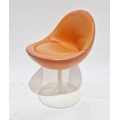 In the manner of Borje Johanson (Swedish) orange leather-effect tulip ...