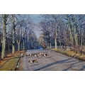 Neil Cawthorne SEA (1936-2022) Oil on canvas "Across the Road ...