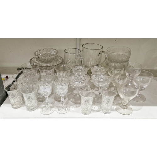 Early 20th century Thomas Webb cut glass part table service including ...