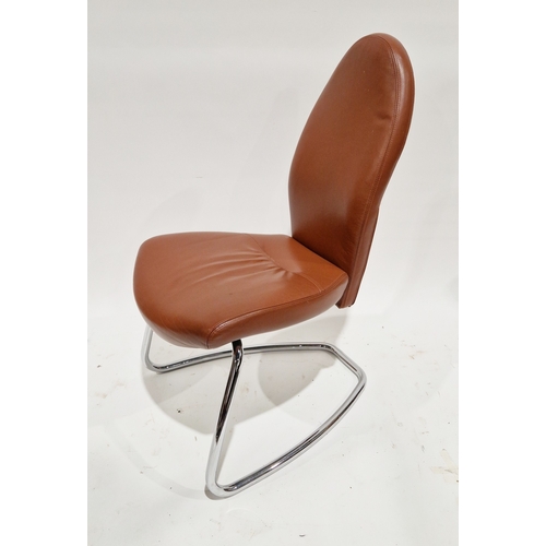 Three Senator International Ltd office chairs with chrome frames and ...