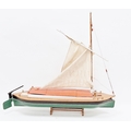 Scratch-built wooden model of the Norfolk Trading Wherry boat ' Albion ...