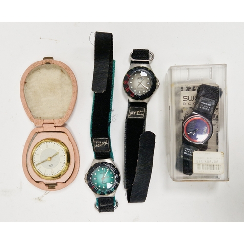 Two Sekonda Xpose Scuba stainless steel strap watches both with date ...