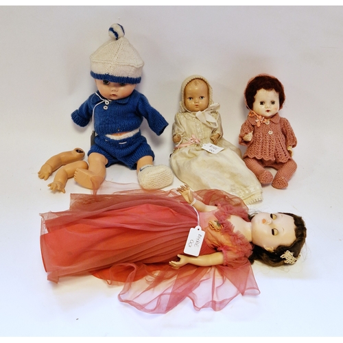 BND 'Madame Alexander' hard plastic doll, circa 1950's (arms loose) and ...