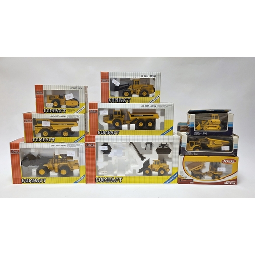 Nine Joal Compact diecast model construction vehicles to include 227 ...