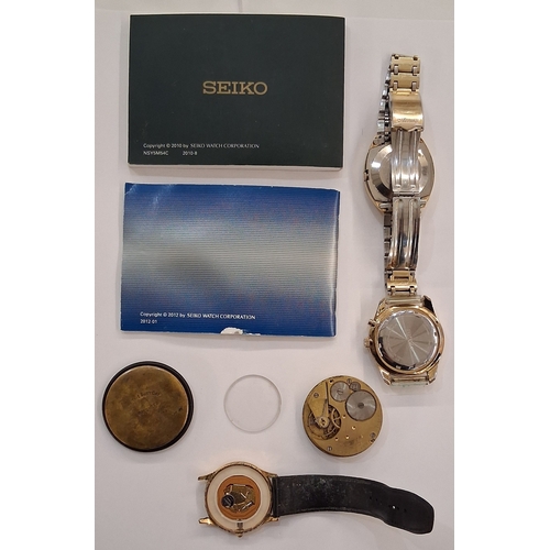 Seiko 5 DX automatic wristwatch, the dial with baton hour markers and ...
