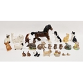 Collection of Beswick pottery animals, printed marks, including: four ...