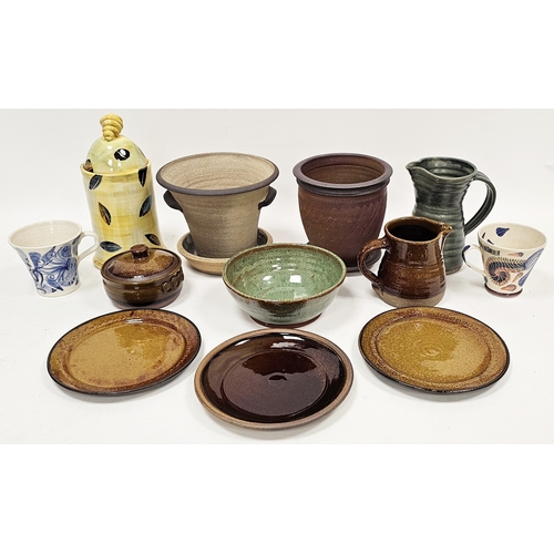 Collection of studio pottery, including: Peter Dick & Jill Frances ...