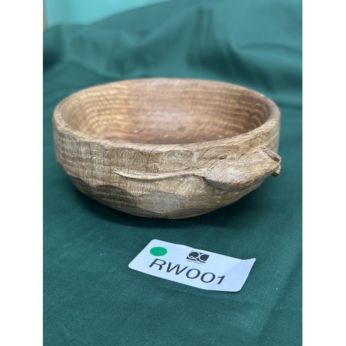 Robert Thompson Mouseman oak nut dish