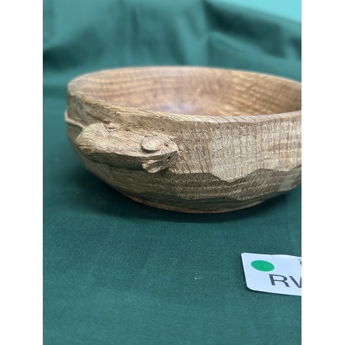 Robert Thompson Mouseman oak nut dish