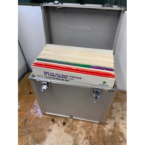 Aluminium Flight Case and Contents - Records