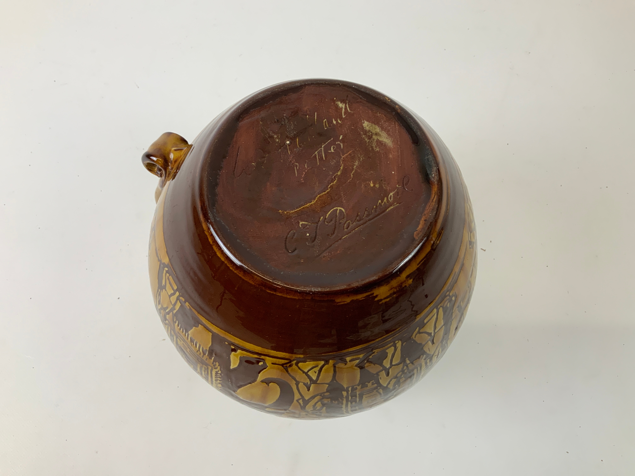 William Fishley Holland, Clevedon Somerset Slipware Pottery Jug ...