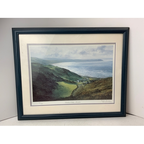 Hugh Gurney Print - Twitchen Valley Morthoe