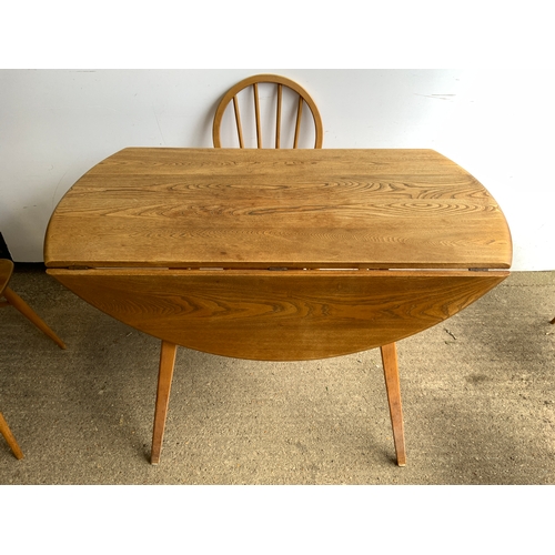 Ercol Drop Flap Table and 6x Chairs
