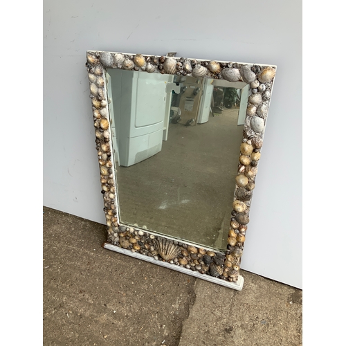 Shell Framed Mirror