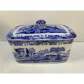 Spode Coalport Blue and White Bread Bin