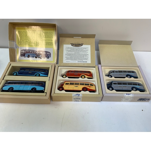 3x Boxed Corgi Coach Sets