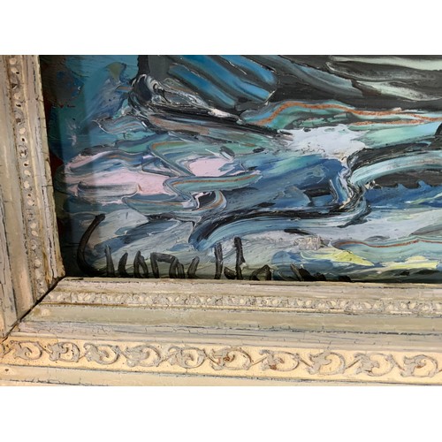 Framed George Hann Oil Painting