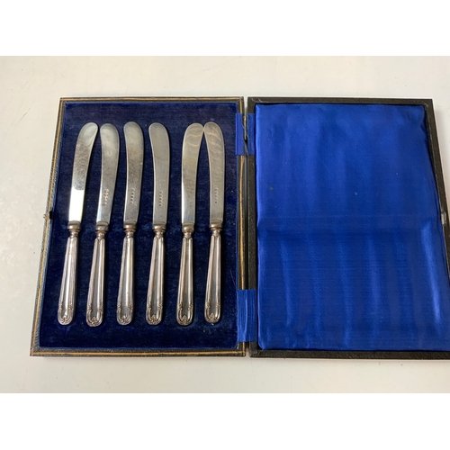 Cased Silver Handled Tea Knives