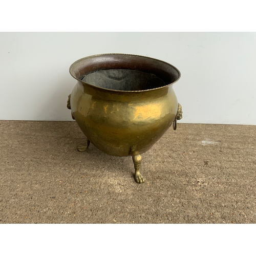 Large Brass Pot