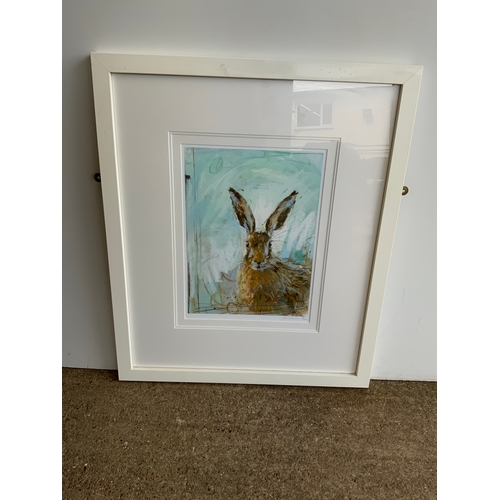 Framed James Bartholomew Print of a Hare
