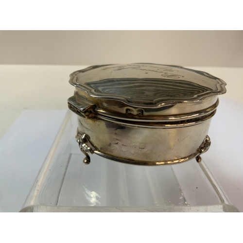 Sterling Silver Trinket Box