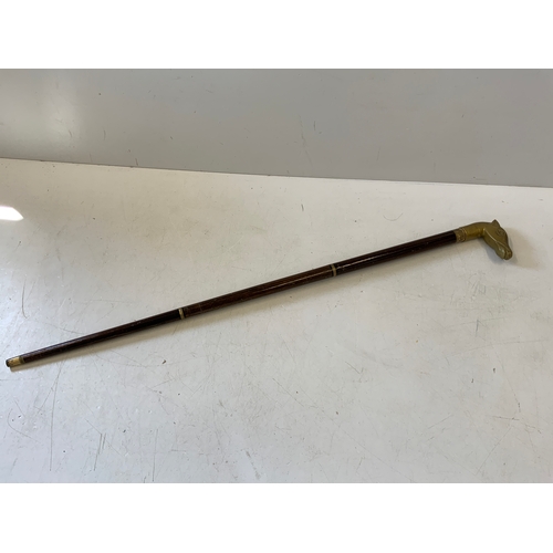 Brass Horses Head Cane