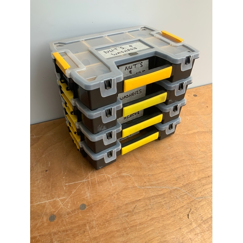 Stanley Plastic Storage Boxes and Contents - Screws etc