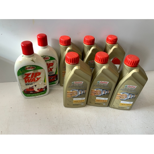 Engine Oil and Car Wax
