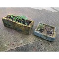 2x Polystyrene Planters