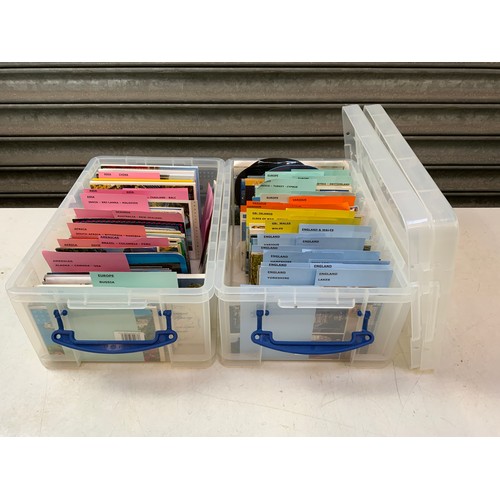 Plastic Storage Boxes and Contents - Postcards