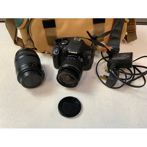 Cannon Camera and Lens in Case