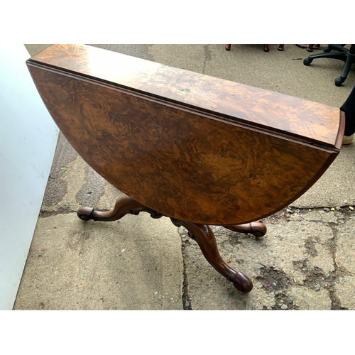 Victorian Walnut Drop Flap Table