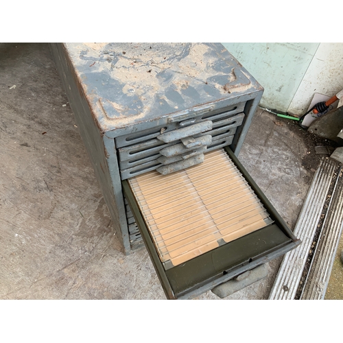 Vintage Steel Filing Drawers