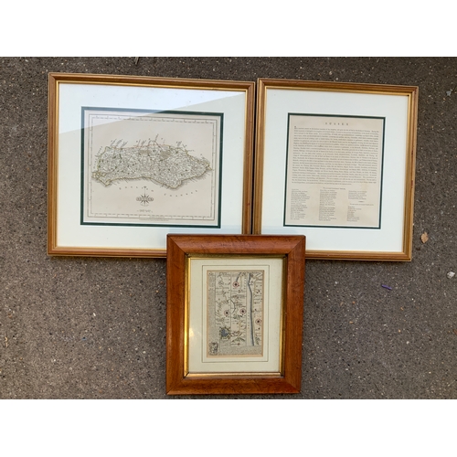 Framed Maps - Sussex