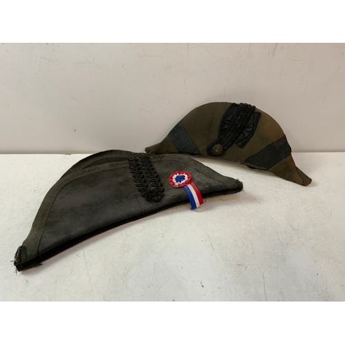 2x Napoleon Style Hats