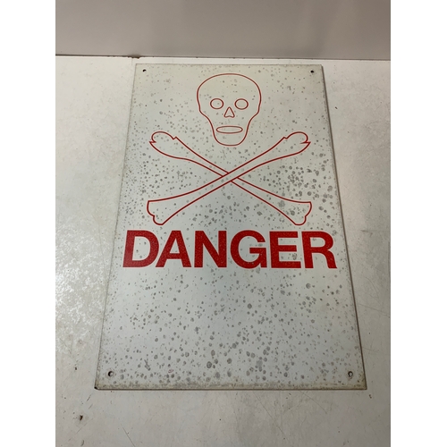 Old Danger Sign