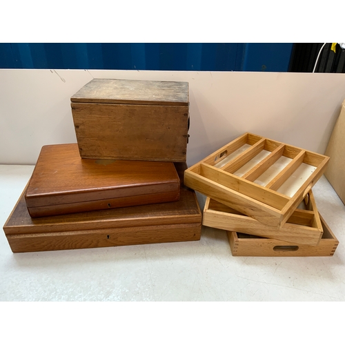 Empty Cutlery Boxes and Trays etc