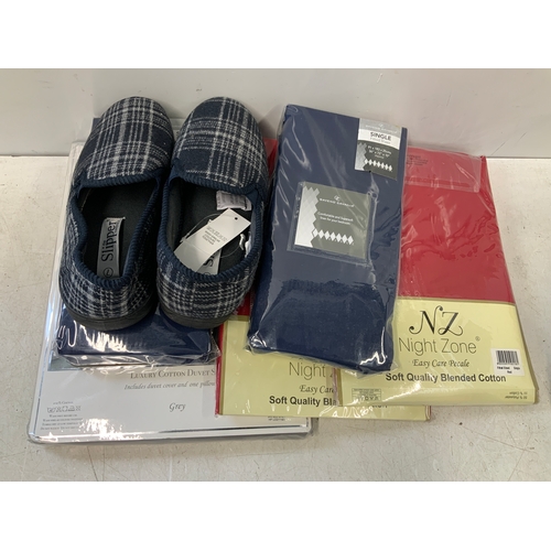 Bedding and Slippers